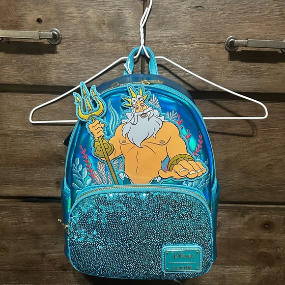Disney | Accessories | Disney Blue And Yellow Sparkle Backpack | Poshmark